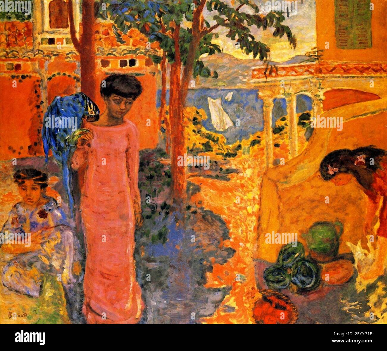Pierre Bonnard Woman with Parrot 1910 Stock Photo - Alamy