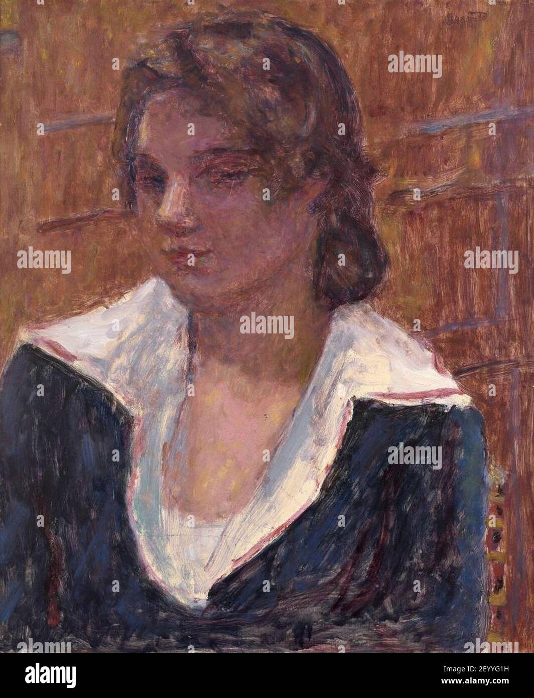 Pierre Bonnard Young Woman in a Sailor’s Collar Stock Photo - Alamy