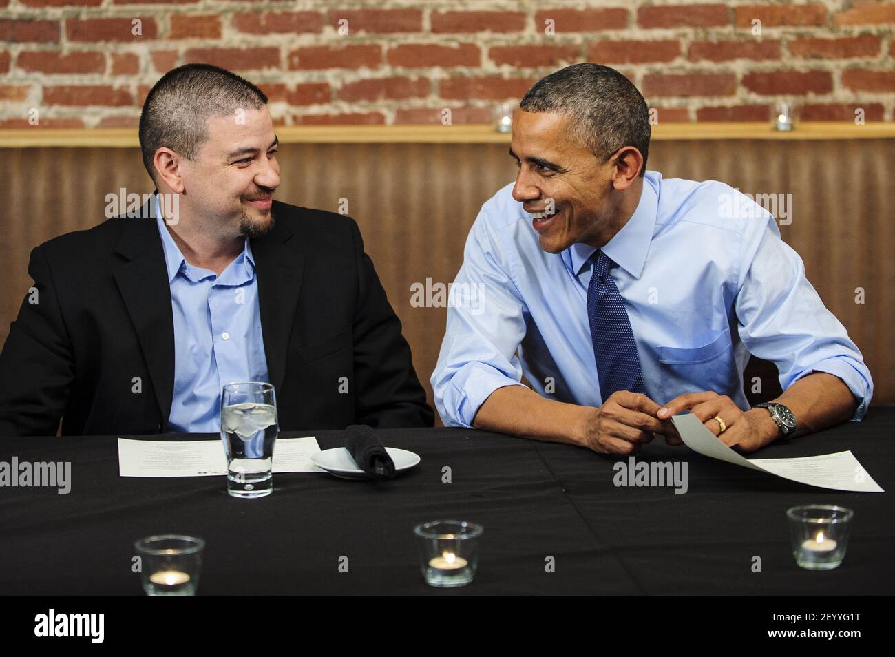 12 October 2012 - Washington, D.C. - US President Obama talks with ...