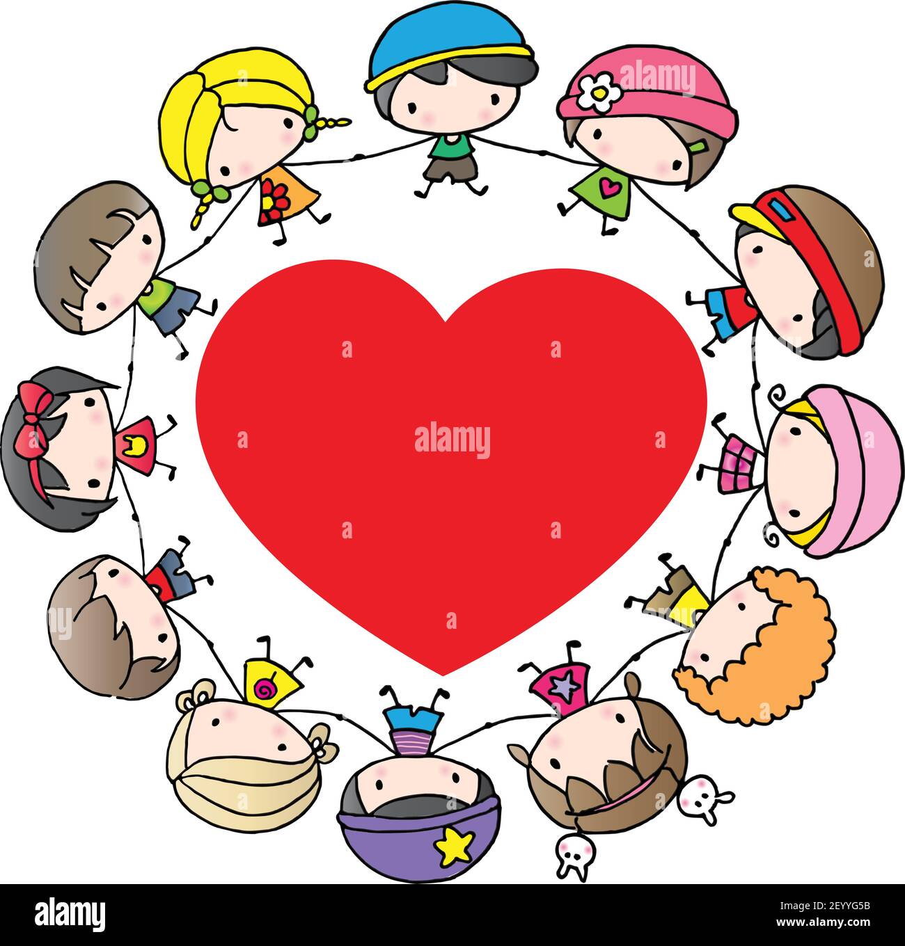 Children Love Clipart