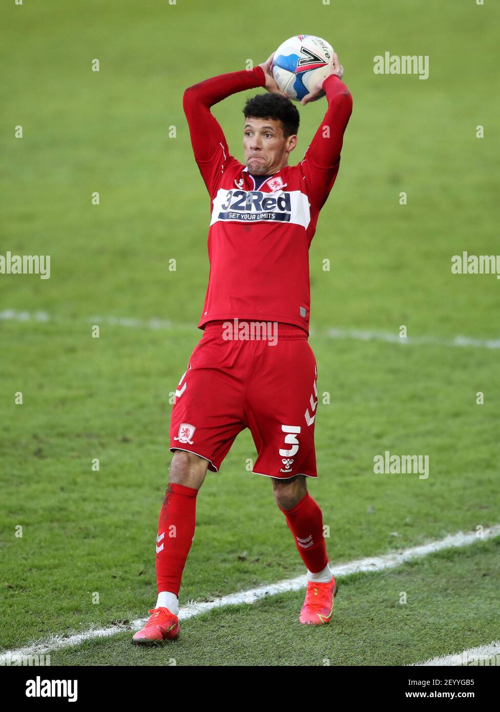 Middlesbrough's Marvin Johnson during the Sky Bet Championship match at ...