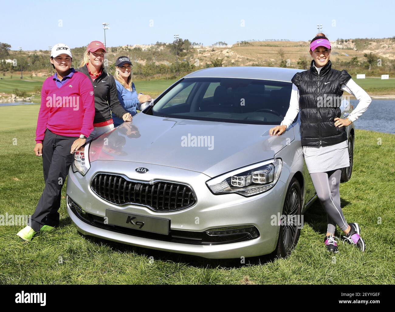 15 October 2012 - Incheon, South Korea : (L to R) LPGA golf players ...