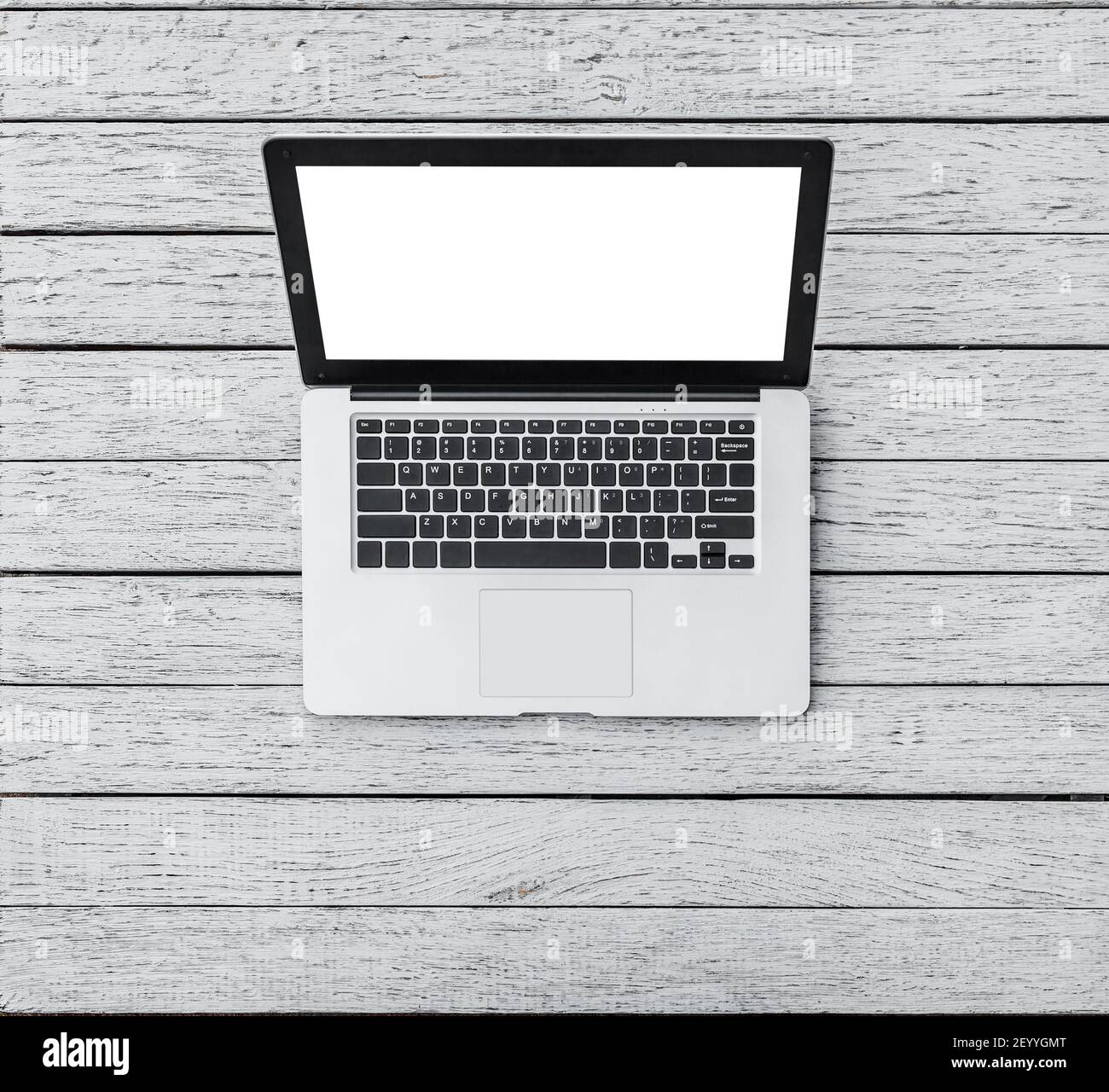 Open laptop screen on a desk hi-res stock photography and images - Alamy