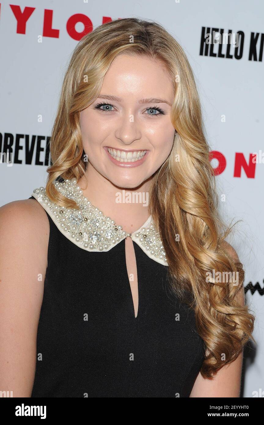 Greer Grammer. 15 October 2012, West Hollywood, California. 'Nylon ...