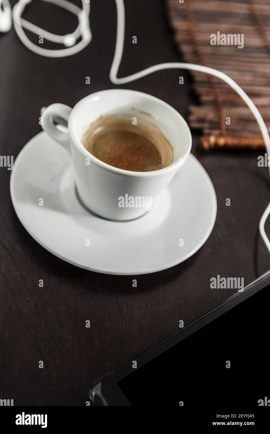 Pad and Coffee Stock Photo - Alamy