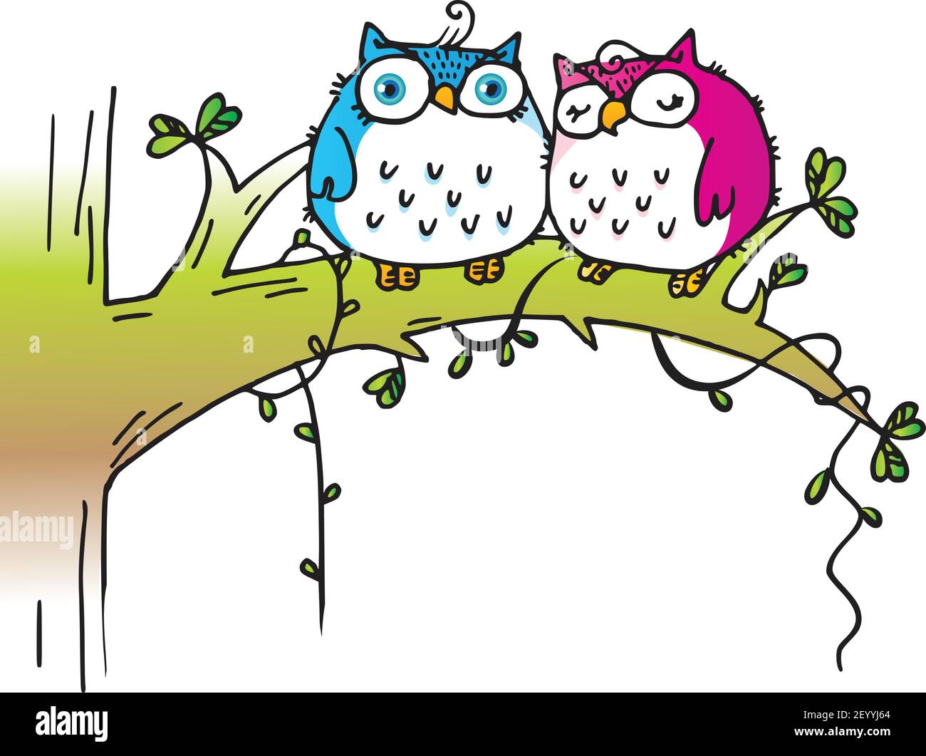 vector carton fat owls Stock Vector Image & Art - Alamy