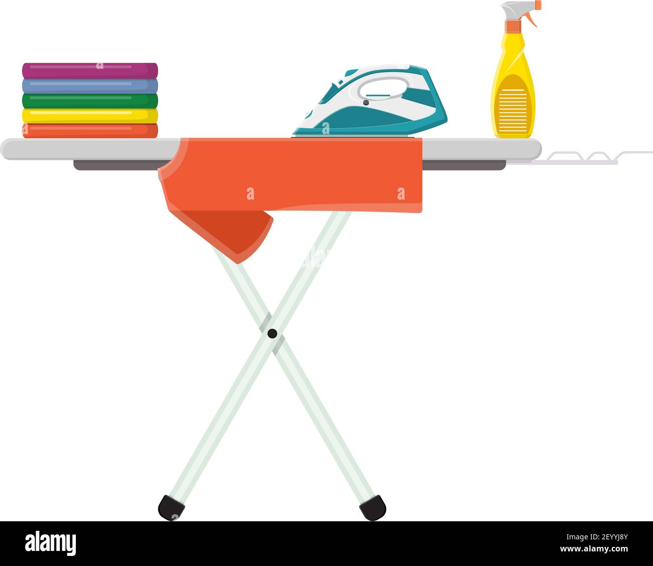 Ironing Board With Clothes Iron And Spray Water Stock Vector Image ironing-board-with-clothes-iron-and-spray-water-stock-vector-image
