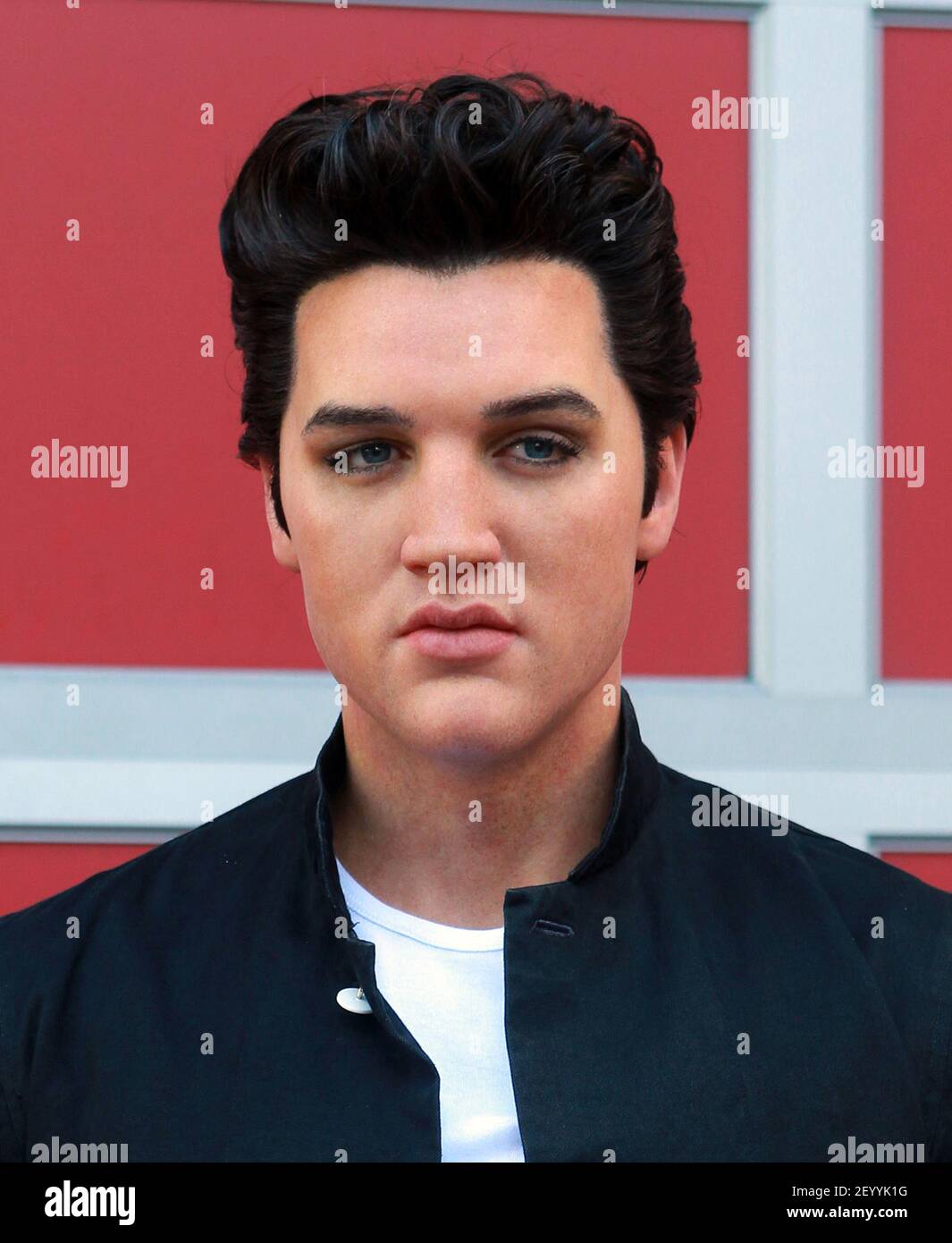 17 October 2012 - Hollywood, California - Elvis Presley Wax Figure ...