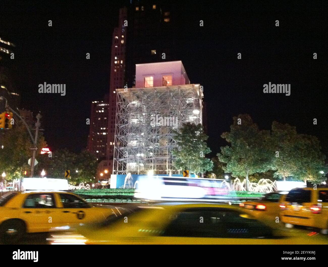 17 October 2012 - New York - Exterior night view of the panels around ...