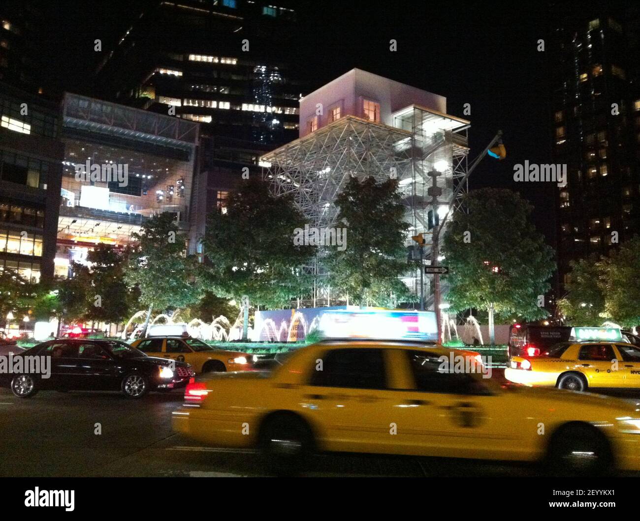 17 October 2012 - New York - Exterior night view of the panels around ...