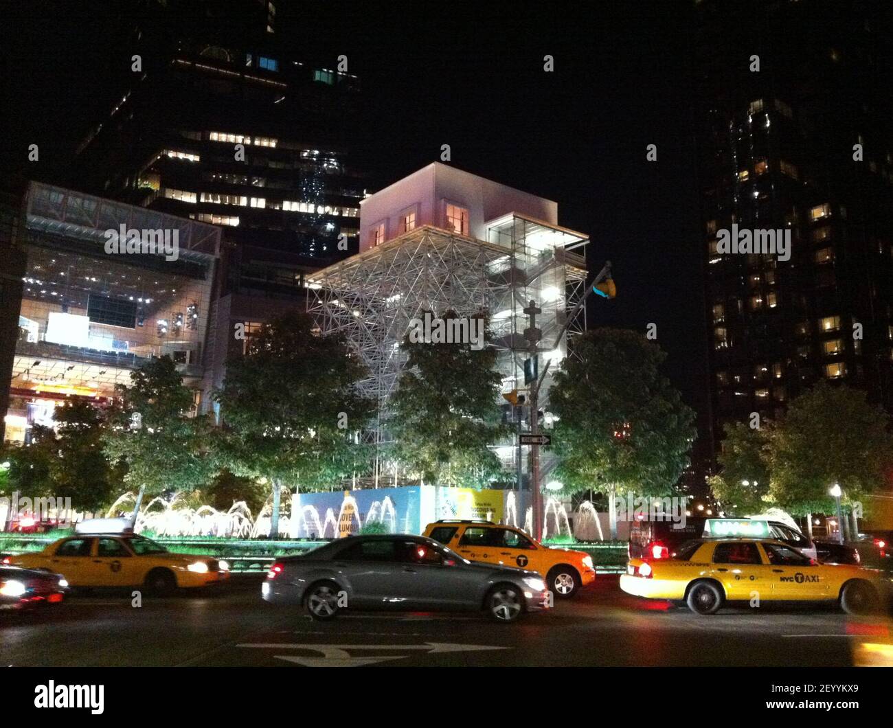 17 October 2012 - New York - Exterior night view of the panels around ...