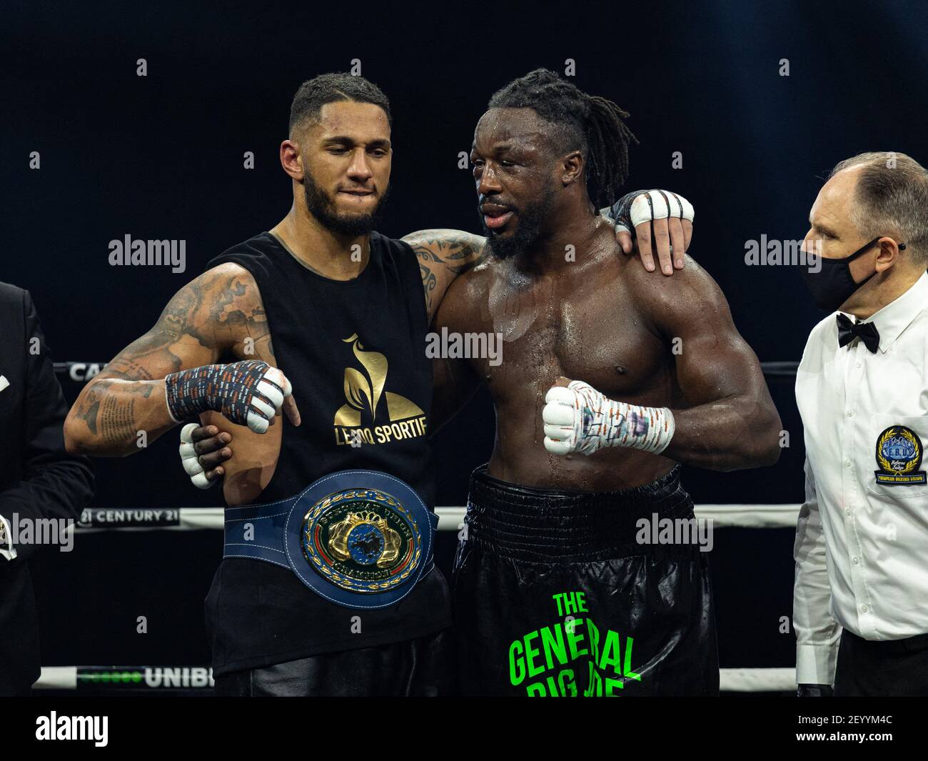 Tony Yoka of France during the Heavyweight Europe championship, boxing ...