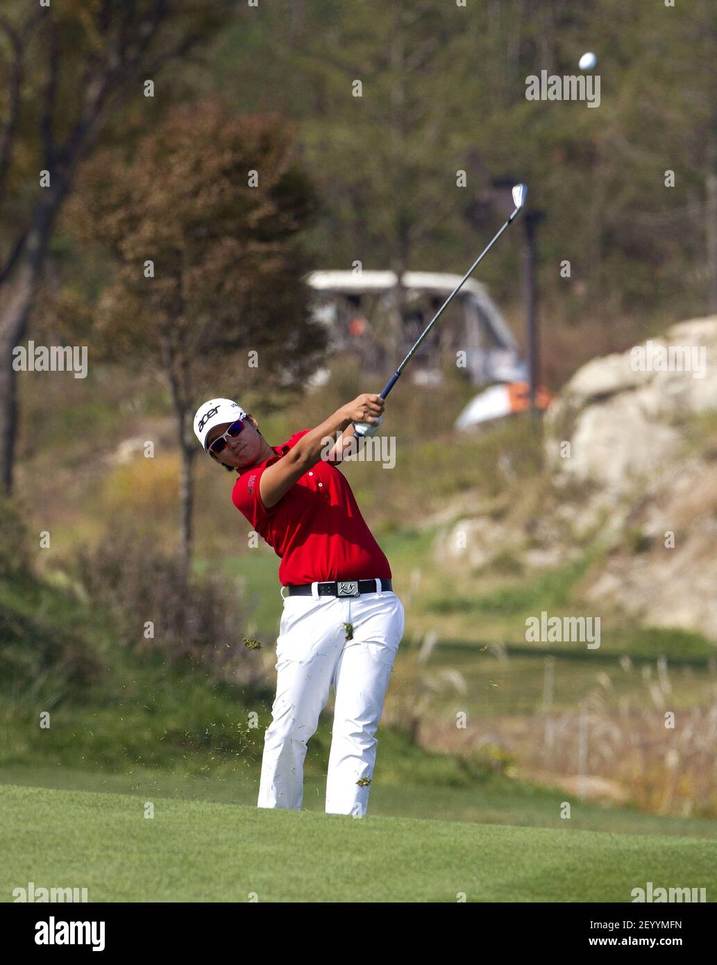 19 October 2012 - Incheon, South Korea : Yani Tseng from Tiwan putt ...