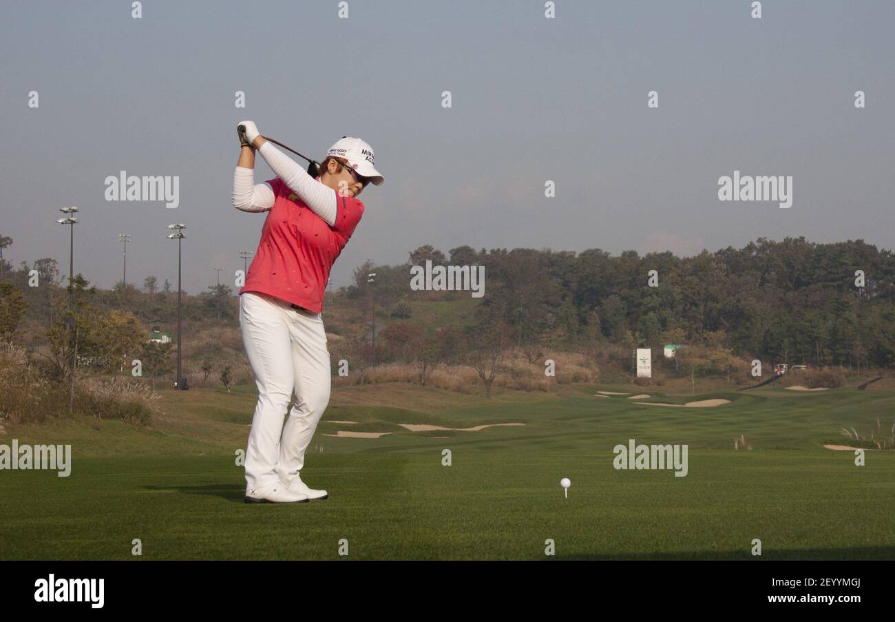 20 October 2012 - Incheon, South Korea : Shin Jiyai of South Korea ...