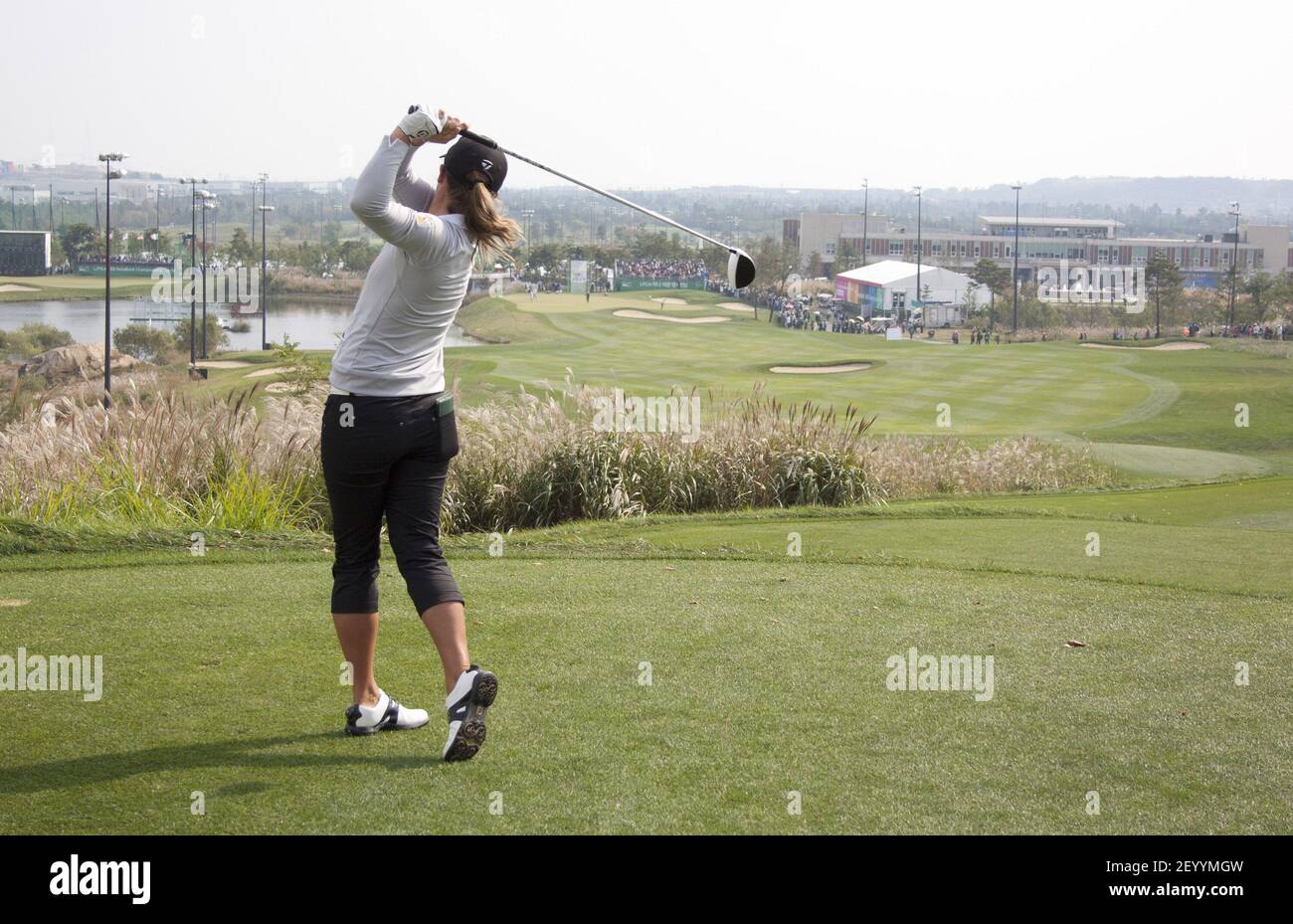 20 October 2012 - Incheon, South Korea : Karin Sjodin of France plays a ...