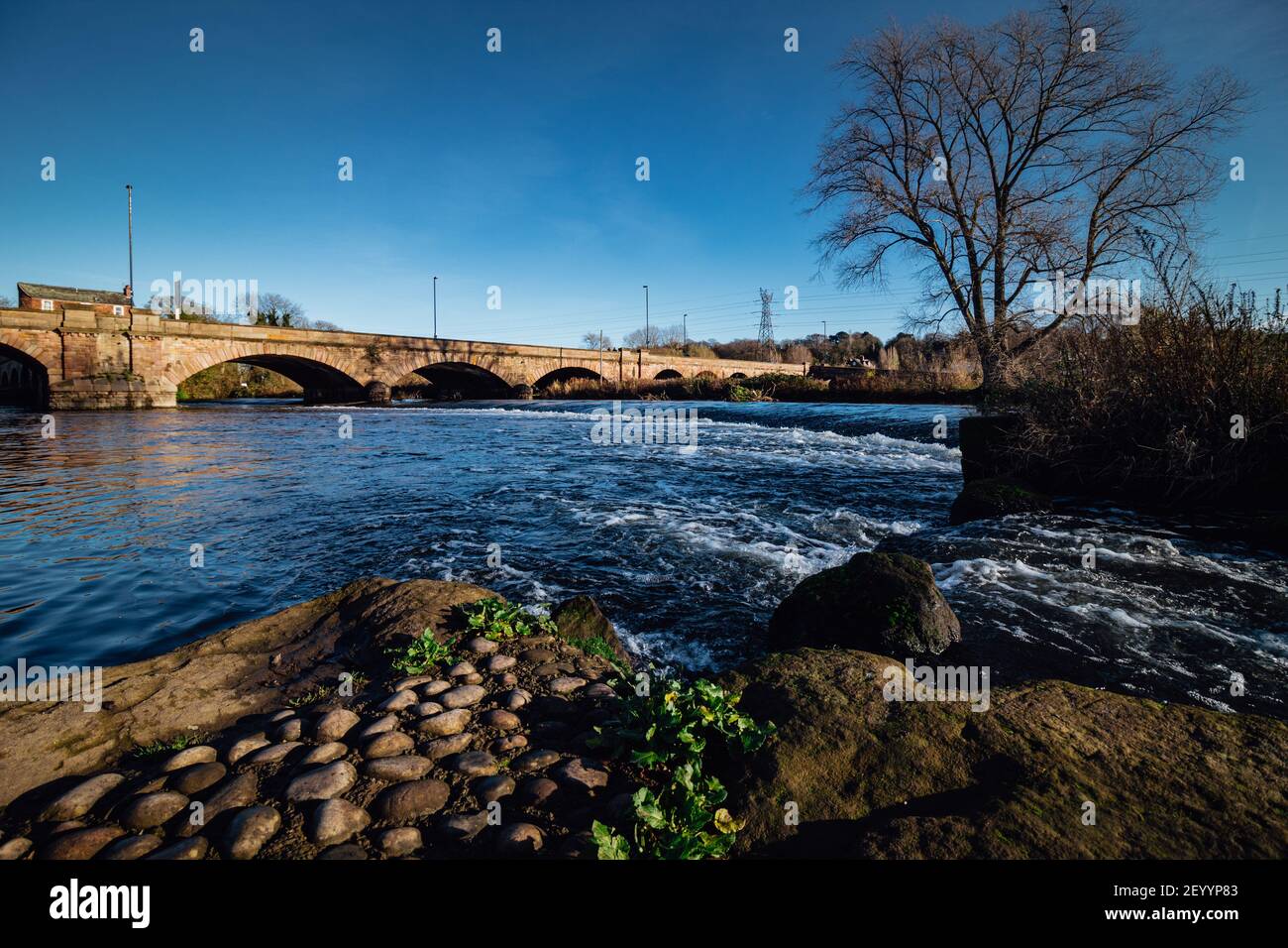 River Trent December ,England in Burton on trent Stock Photo - Alamy