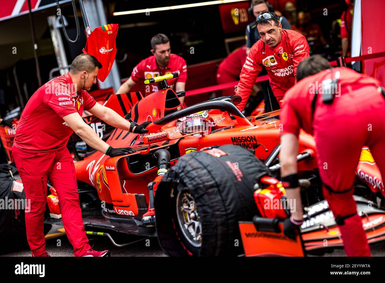LECLERC Charles (mco), Scuderia Ferrari SF90, portrait during the 2019 ...