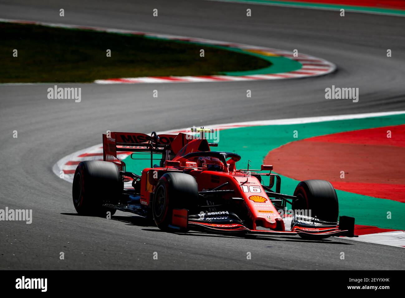 16 LECLERC Charles (mco), Scuderia Ferrari SF90, action during 2019 ...