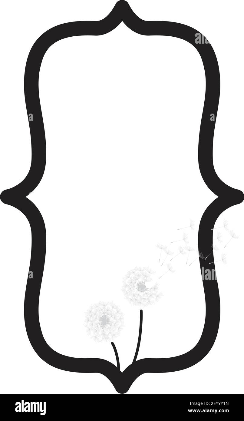 dandelion flowers frame, vector Stock Vector Image & Art - Alamy