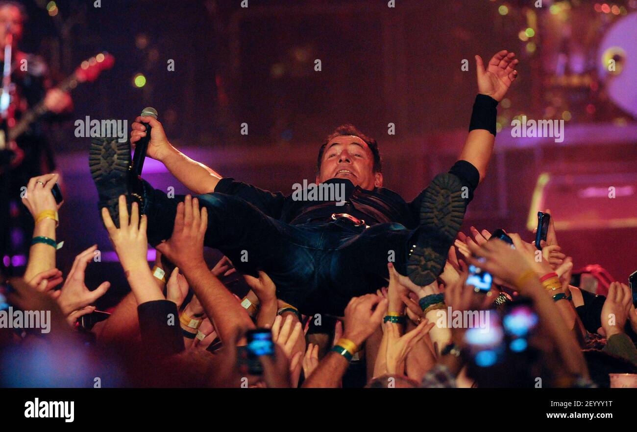 21 October 2012 - Hamilton, Ontario, Canada. Bruce Springsteen performs ...