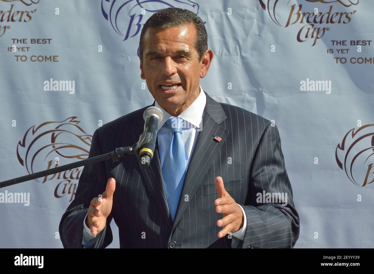Mayor Antonio Villaraigosa. 25 October 2012, Los Angeles, California ...