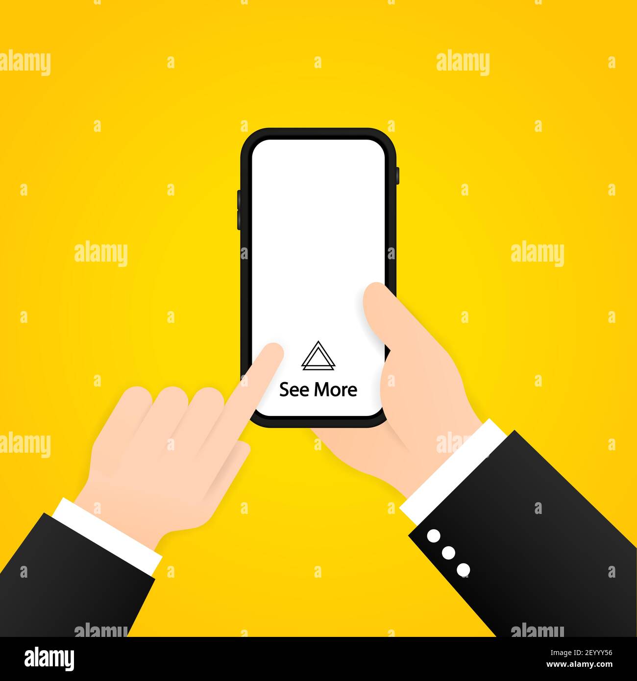 Swipe up to see more on smartphone. Social media concept. Vector on ...