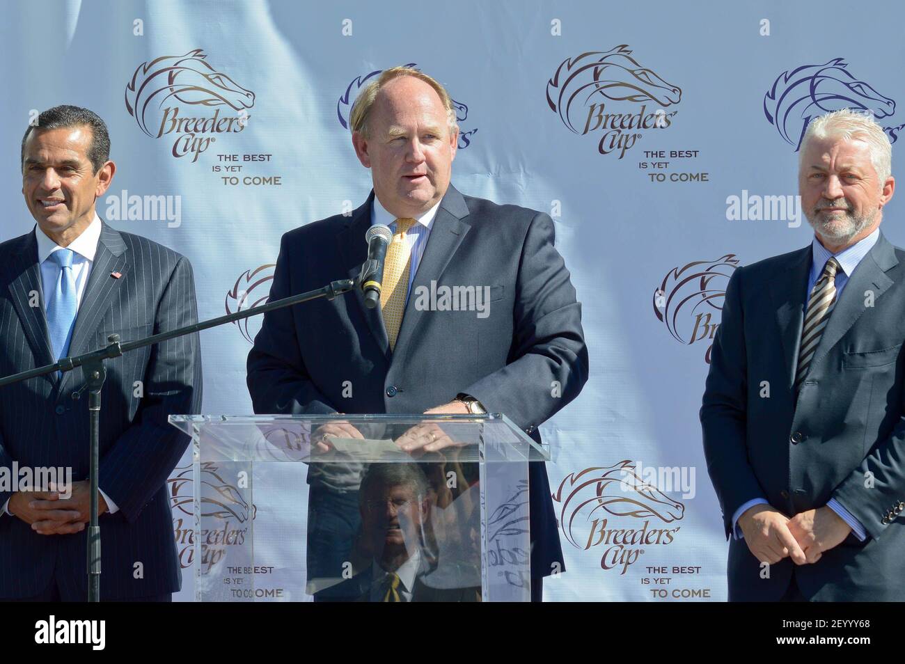 Mayor Antonio Villaraigosa, Bob Elliston and Keith Brackpool. 25 ...