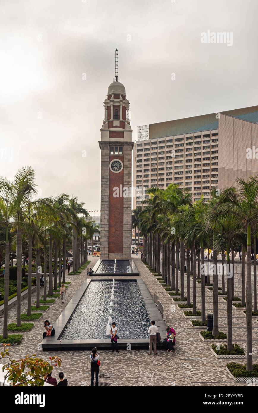 Kowloon Canton Railway Clock Tower High Resolution Stock Photography ...
