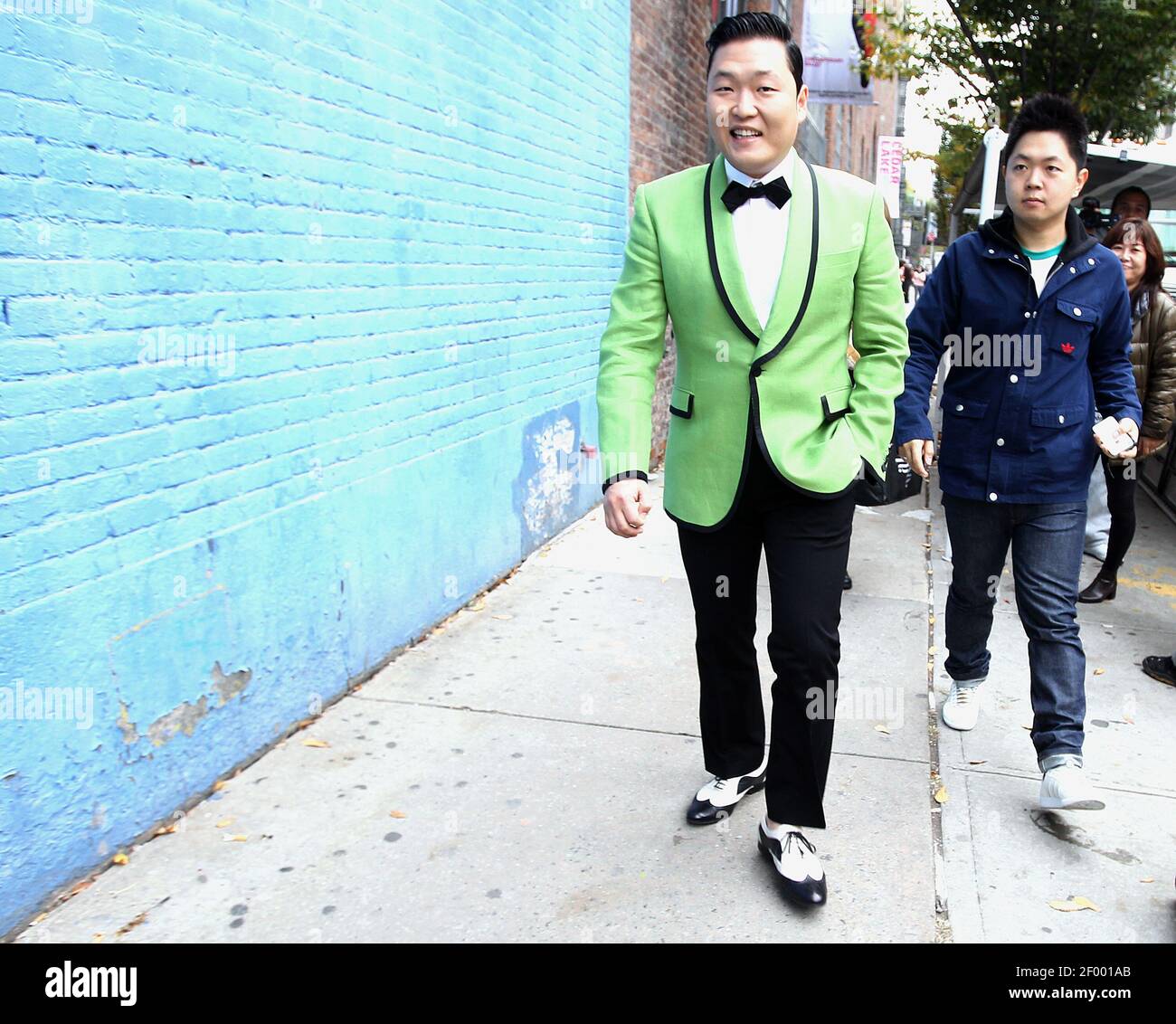 October 27, 2012- NY- New York-Rapper PSY is seen outside of Cedar Lake ...