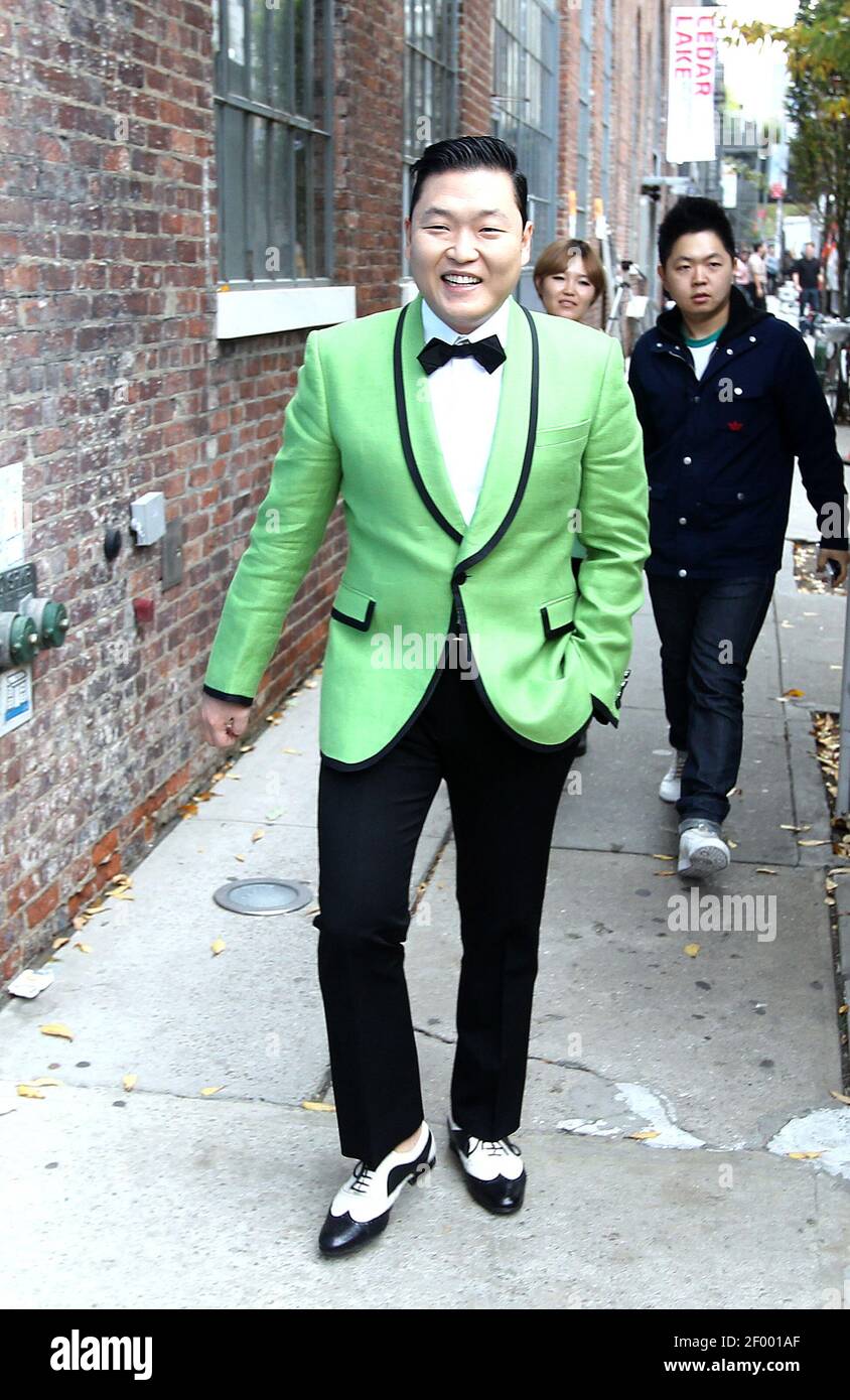 October 27, 2012- NY- New York-Rapper PSY is seen outside of Cedar Lake ...