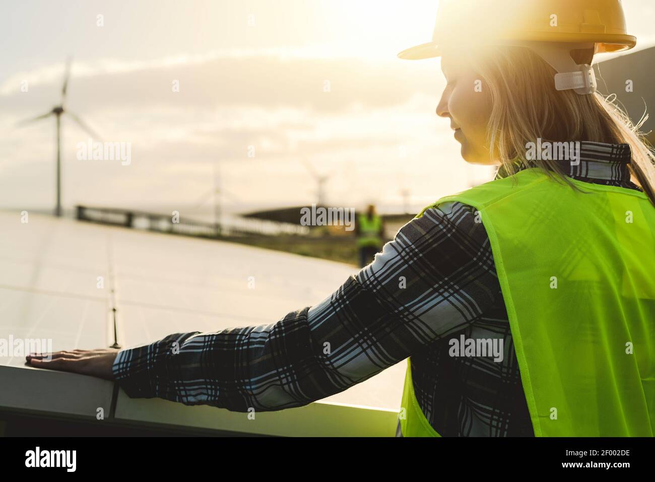 Photovoltaic system wind turbine hi-res stock photography and images ...
