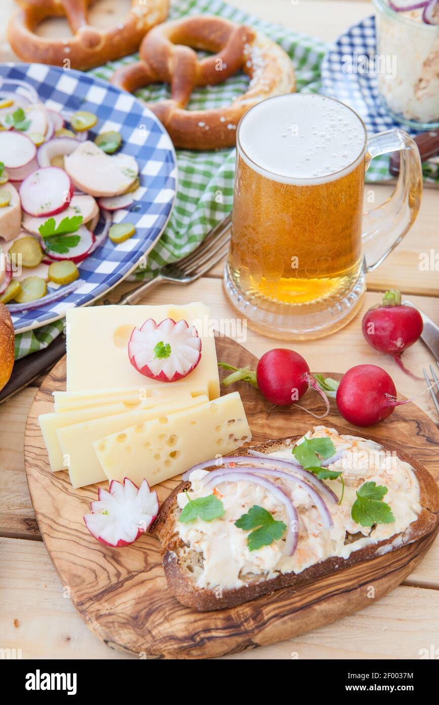 Rustic cheese plate Stock Photo - Alamy