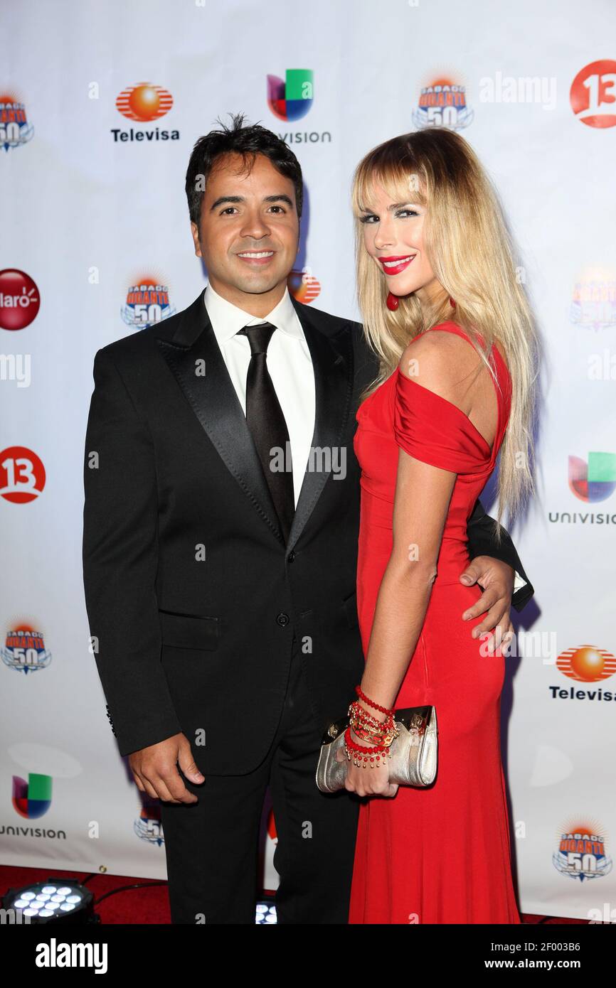 28 October 2012 - Miami, FL - Luis Fonsi and Agueda Lopez arrive at ...