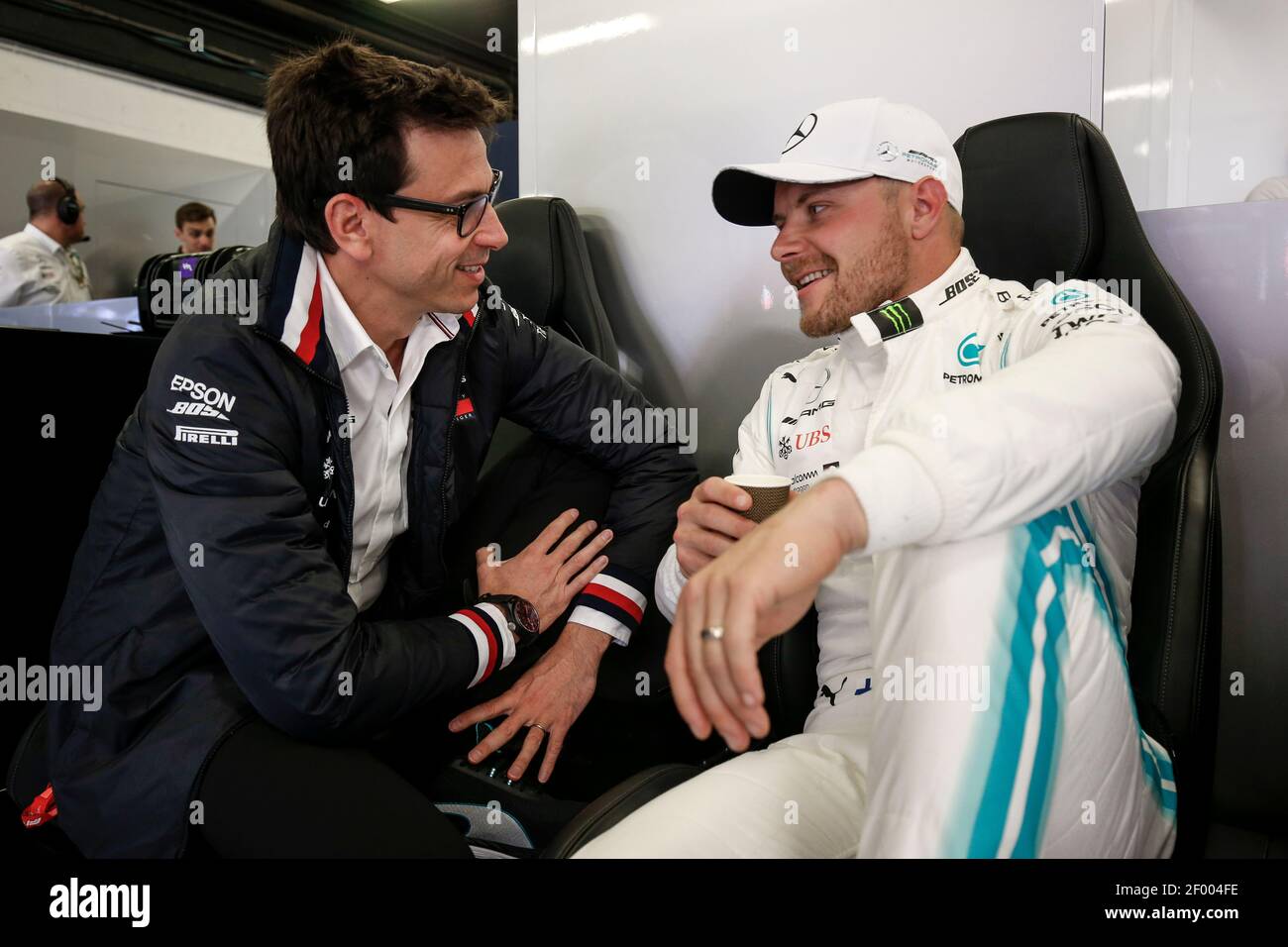 Bottas toto wolff f1 hi-res stock photography and images - Alamy