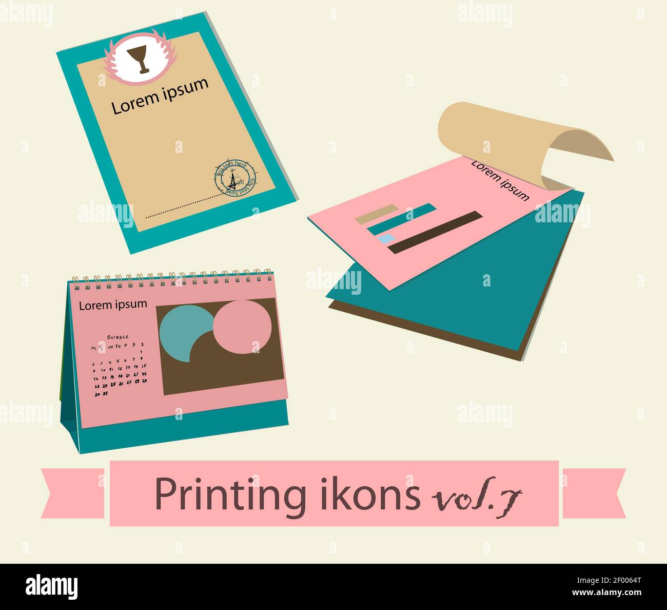 Print image white icons hi-res stock photography and images - Alamy