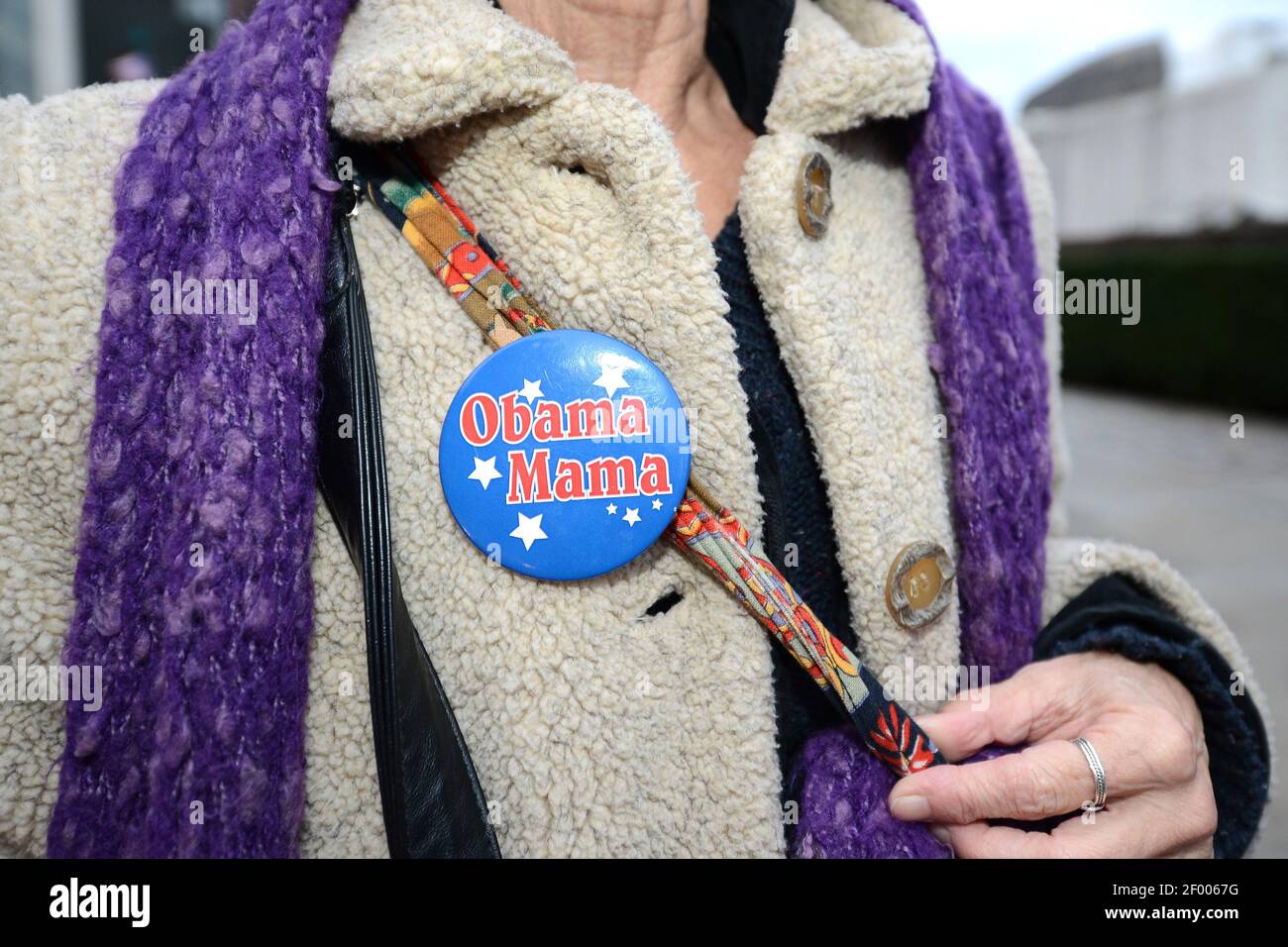 31 October 2012 - New York - A woman (name withheld) proudly sports a ...