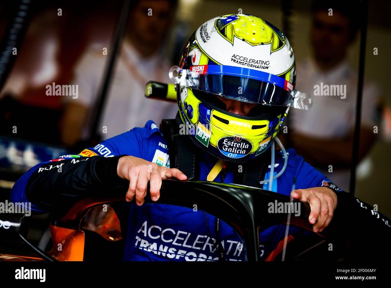 NORRIS Lando (gbr), McLaren Renault F1 MCL34, portrait during the 2019 ...