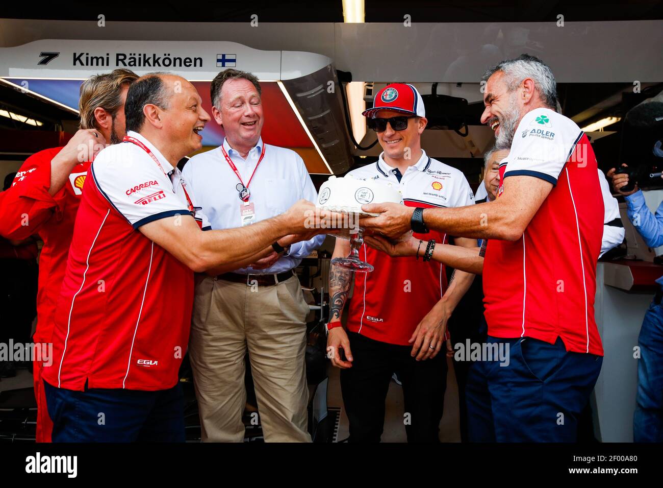 Alfa romeo racing team principal kimi raikkonen hi-res stock ...