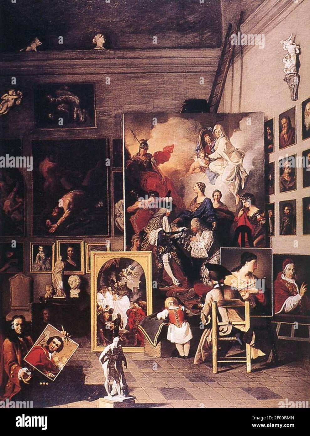 Pierre Subleyras - The Studio of the Painter Stock Photo - Alamy