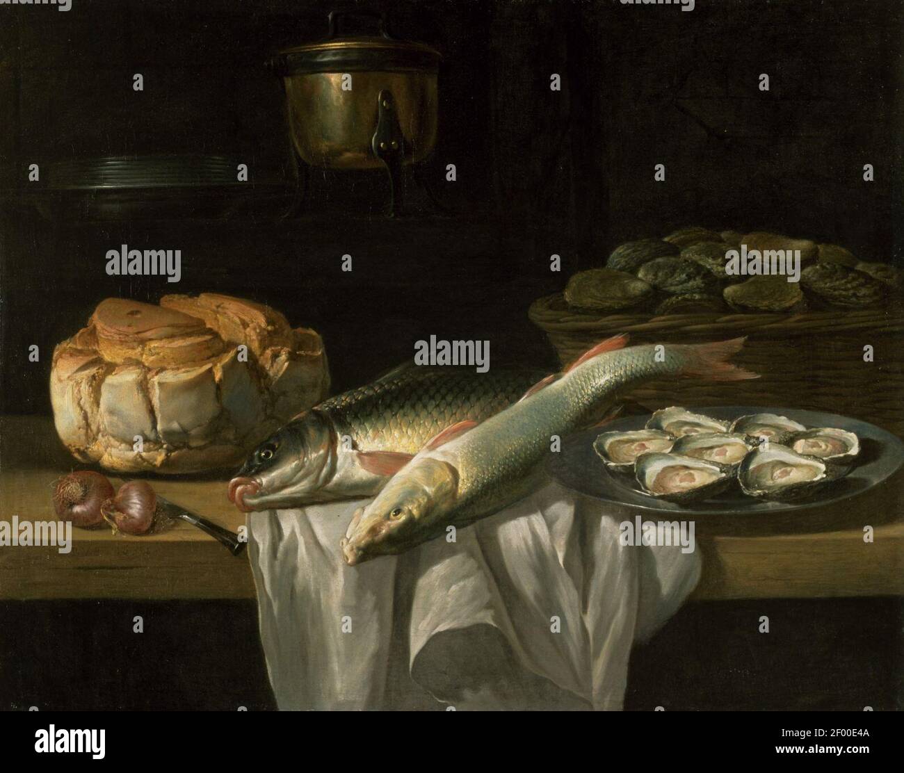 Pierre van Boucle - Still Life with Carp and Pike - BF.1989.2 Stock ...