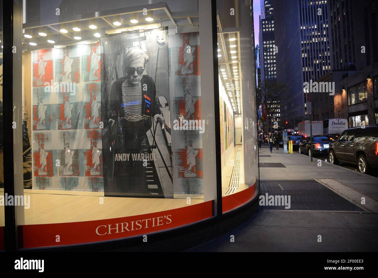 10 NOVEMBER 2012 - New York - Exterior view of a portrait of artist ...