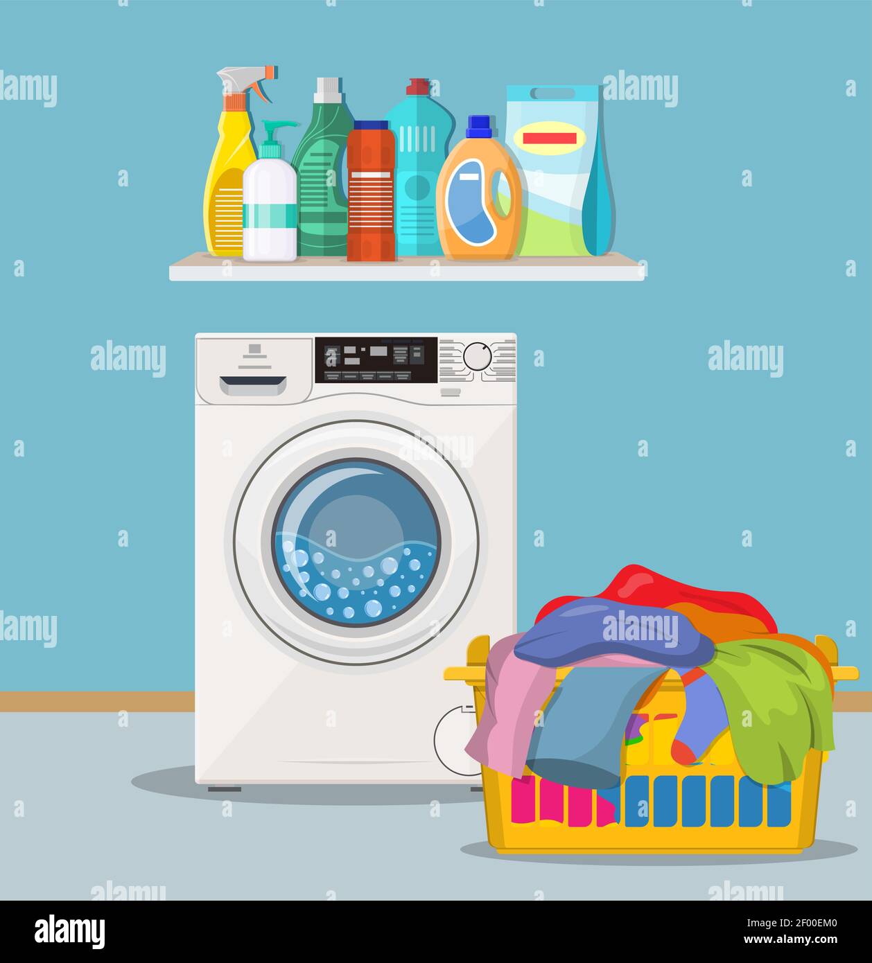 Room service clean bucket Stock Vector Images - Alamy