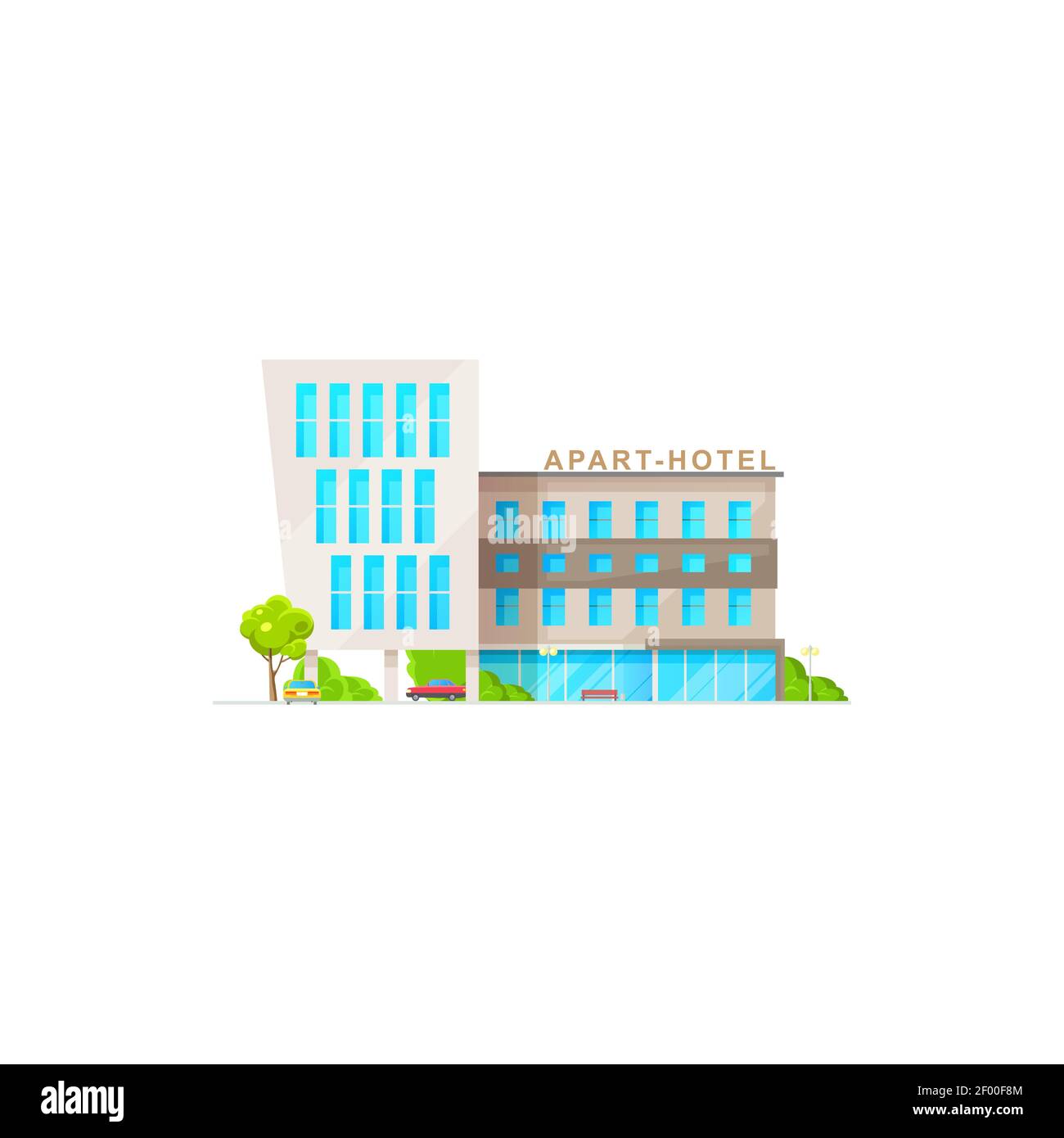 Apartment hotel residential extended-stay house, apart complex with ...