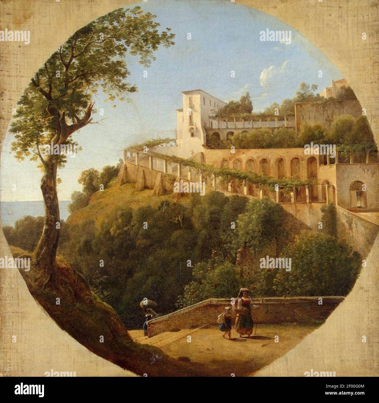 Pierre-Athanase Chauvin - Italian Landscape Stock Photo - Alamy