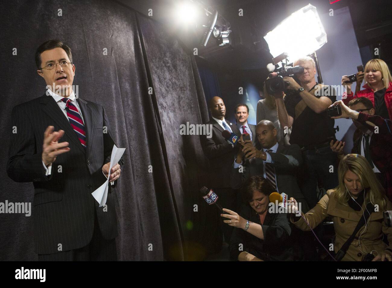 16 November 2012 - Washington, D.C. - Comedian Stephen Colbert unveils ...