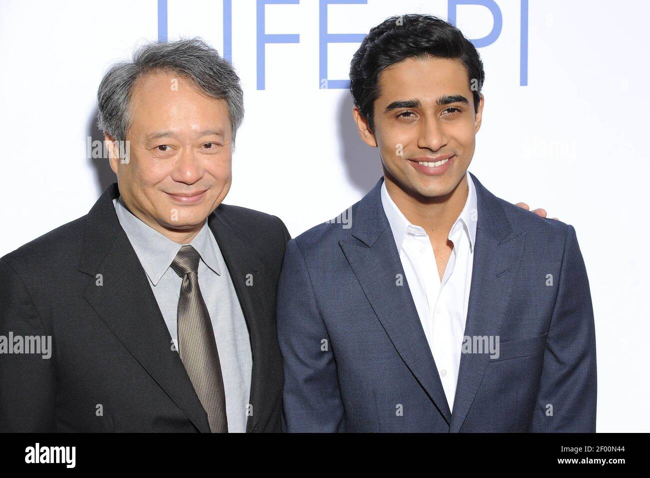 Ang Lee and Suraj Sharma. 16 November 2012, Los Angeles, California ...