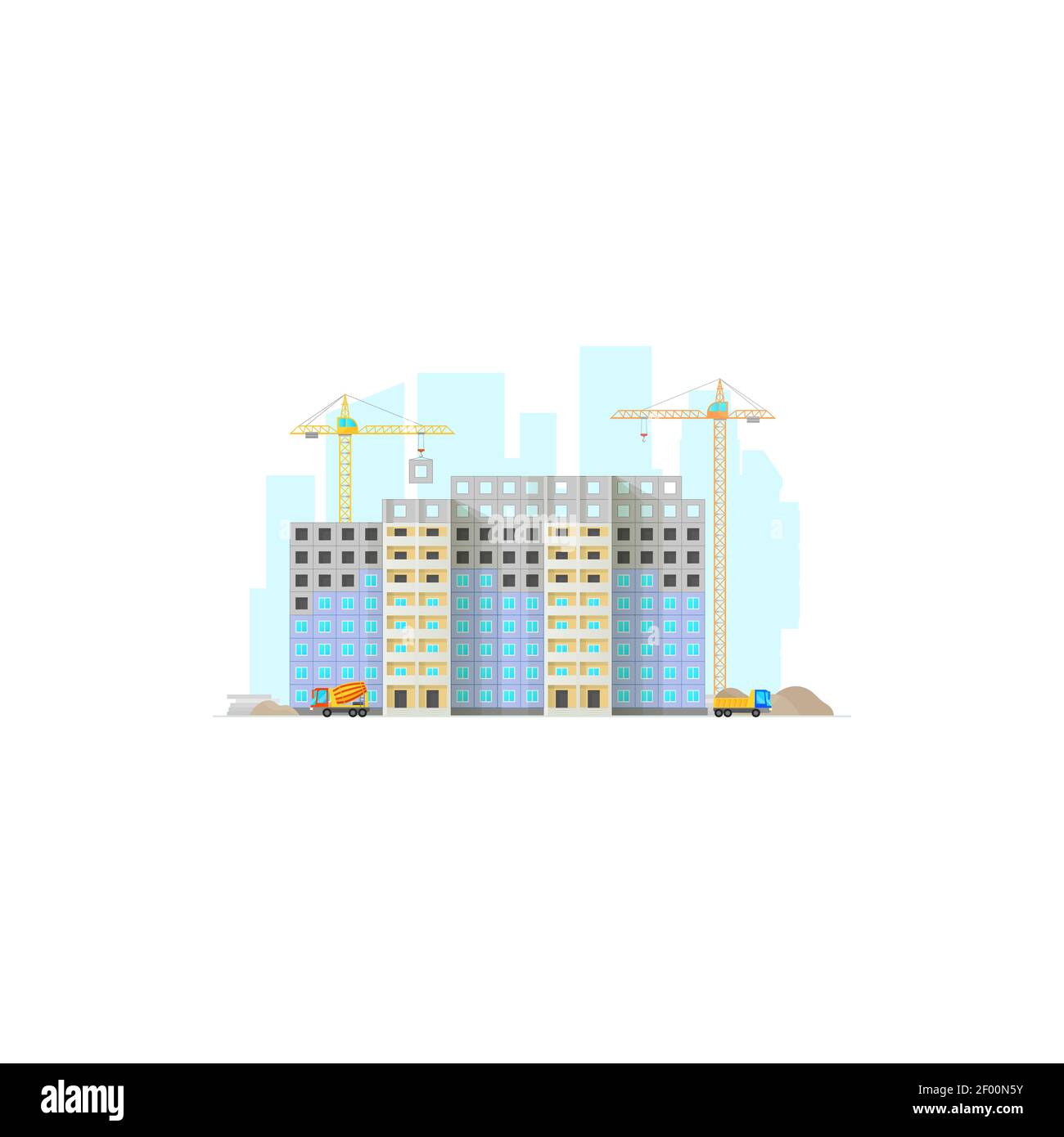 Truck crane lifting block Stock Vector Images - Alamy