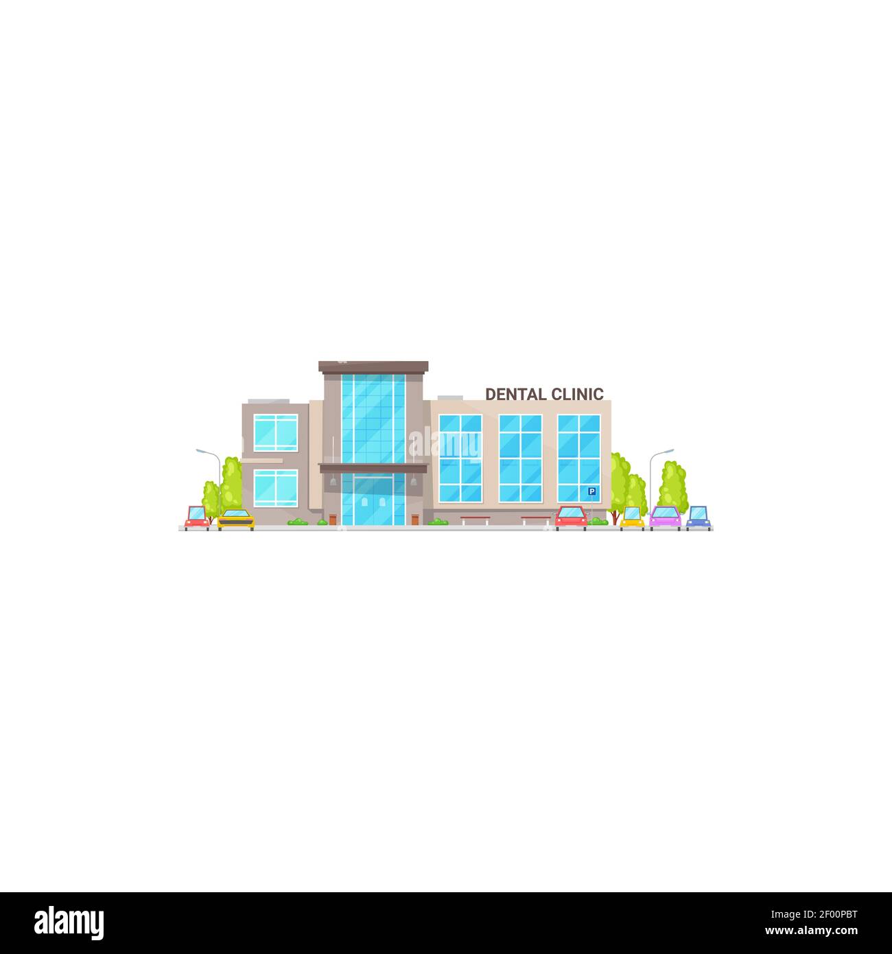 Vector modern dentistry center, healthcare institution, tooth treatment ...