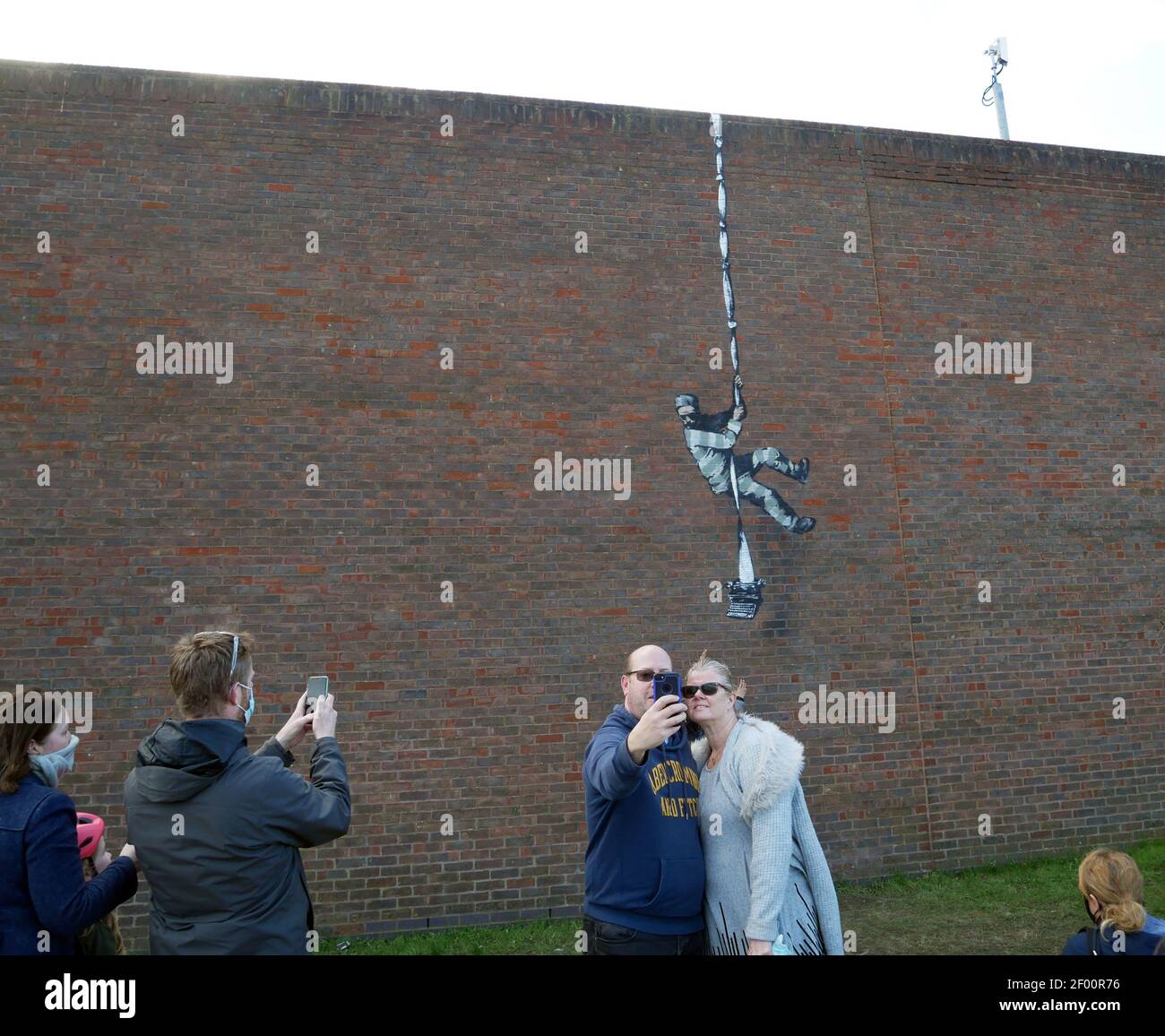 Banksys Reading Prison Mural High Resolution Stock Photography and ...