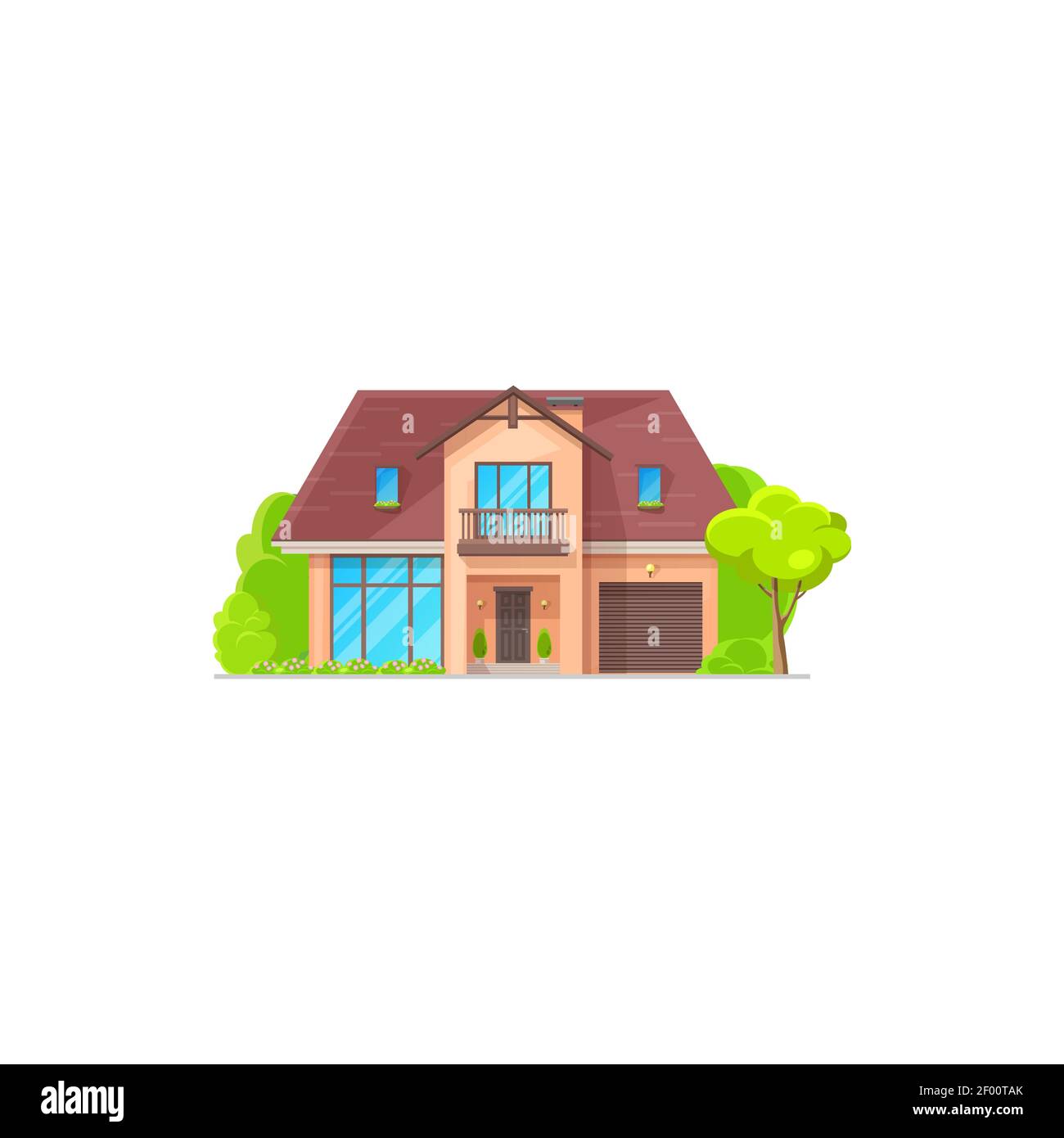 Patio residential building terrace Cut Out Stock Images & Pictures - Alamy